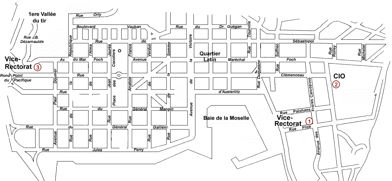 Accès et horaires d'ouverture du vice-rectorat - Vice-rectorat de la ...
